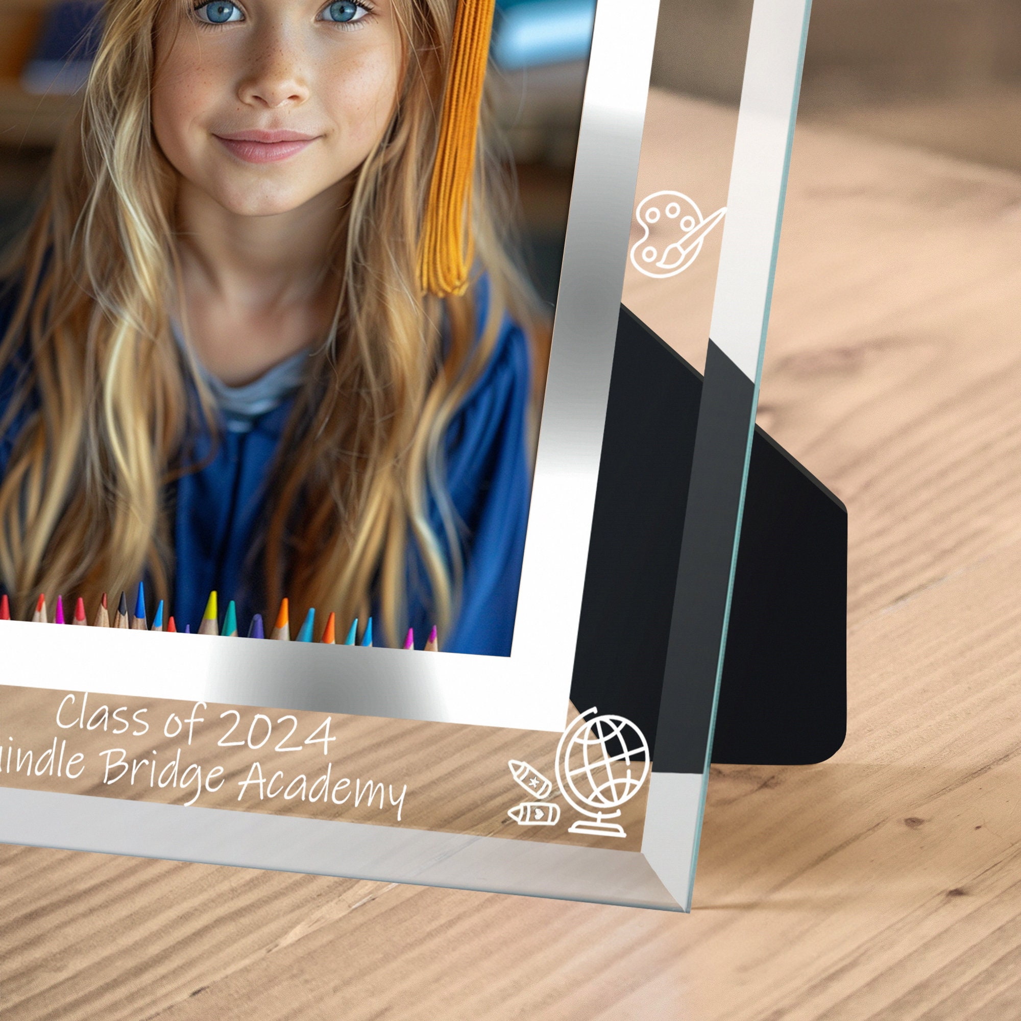 Personalized Preschool Graduation Frame 4x6 5x7, Custom Glass Picture ...