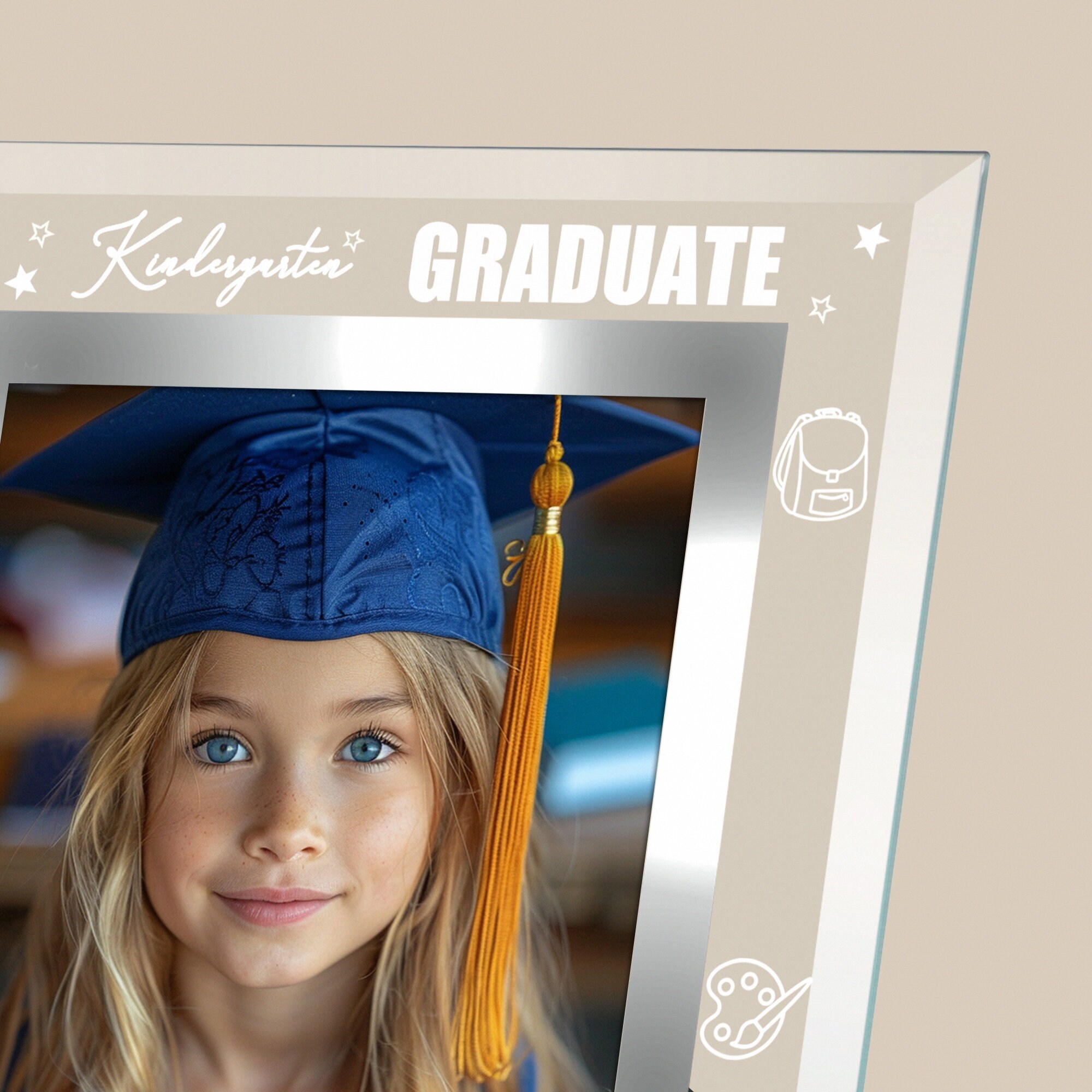 Personalized Preschool Graduation Frame 4x6 5x7, Custom Glass Picture ...