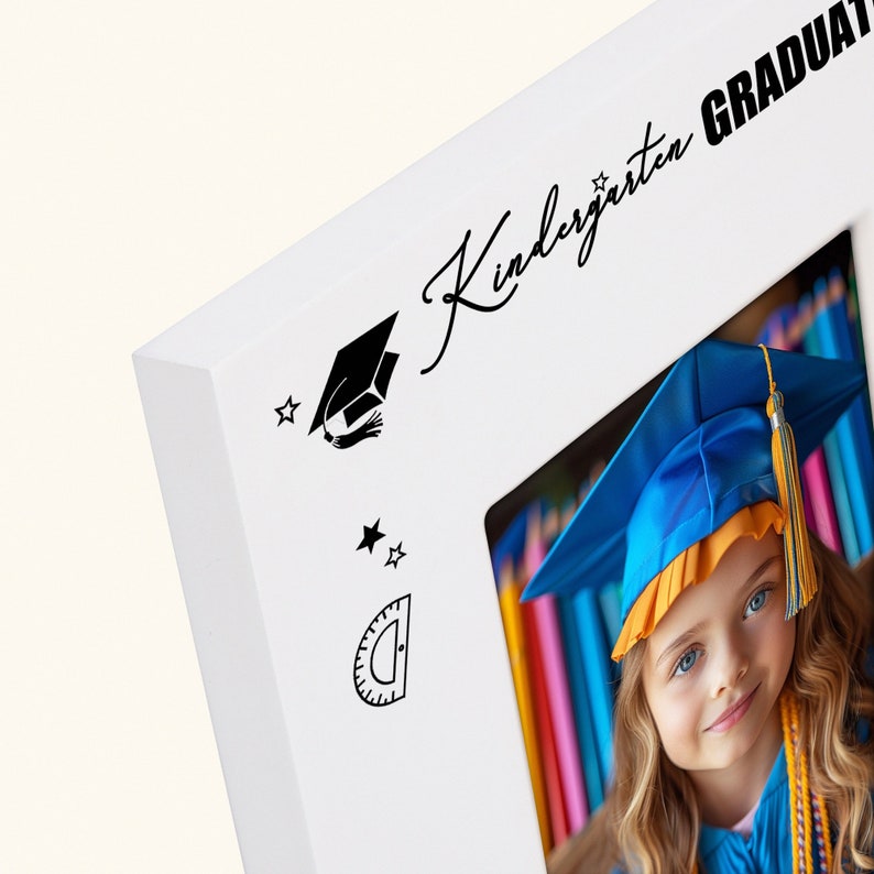 Custom 4x6 Preschool Graduation Photo Frame Personalized Kindergarten ...