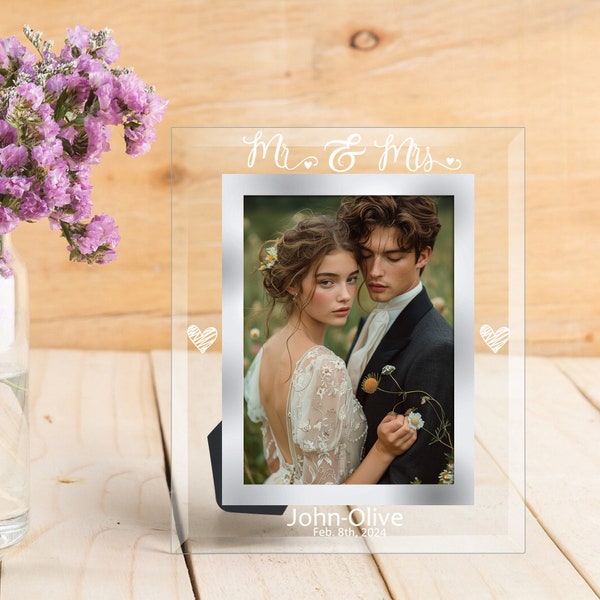 Custom Glass Frame Couples - Etsy