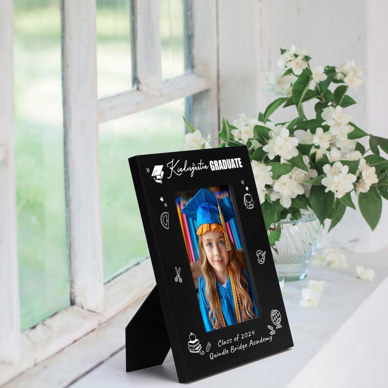 Custom 4x6 Preschool Graduation Photo Frame - Personalized Kindergarten ...