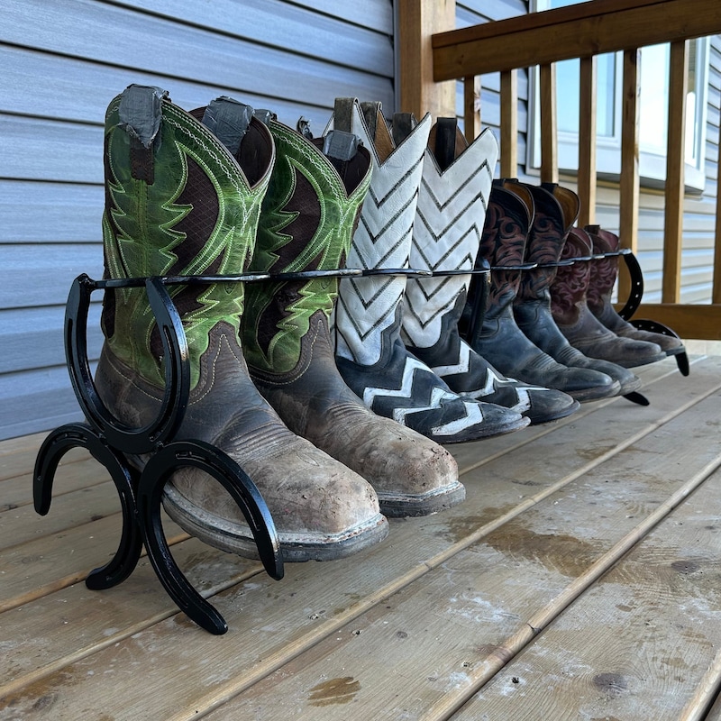 Horseshoe Boot Rack - Etsy