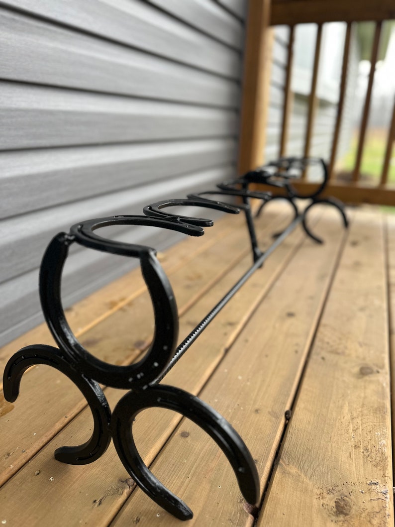 Hand Forged Horse Shoe Boot Rack - Etsy