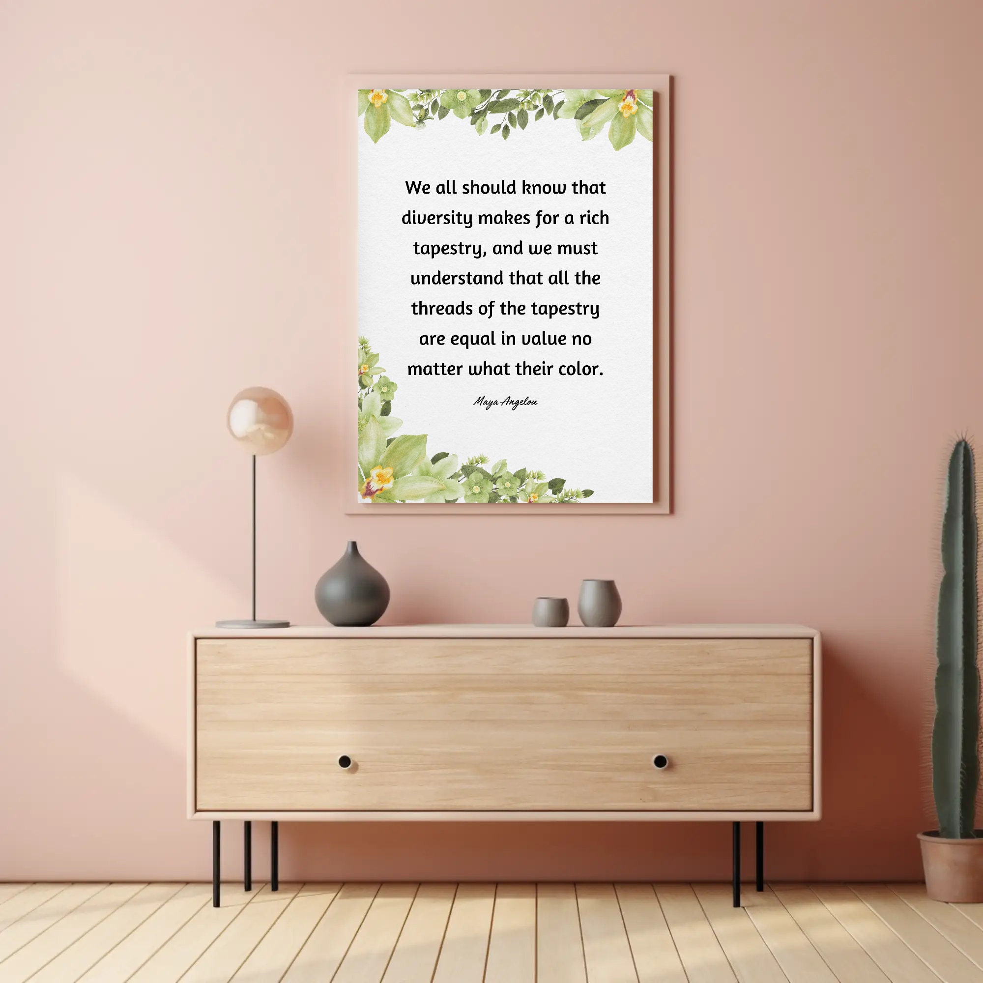 Maya Angelou Quotes Wall Art Inspirational Quote Wall Art Maya Angelou ...