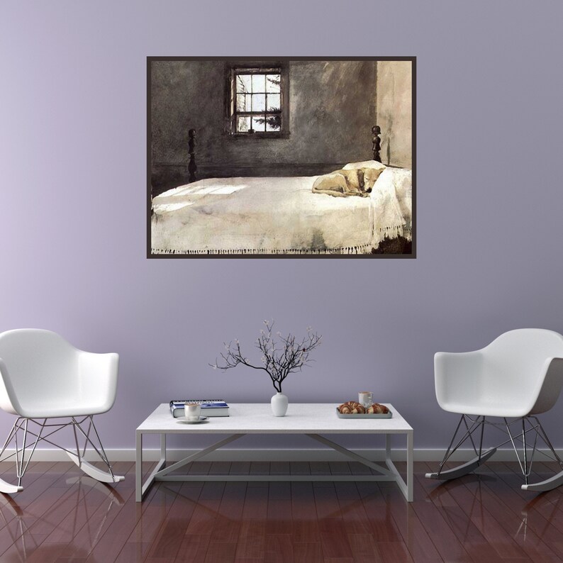 Wyeth Dog Painting Bedroom Wall Art Andrew Wyeth Dog Painting Wyeth Dog ...