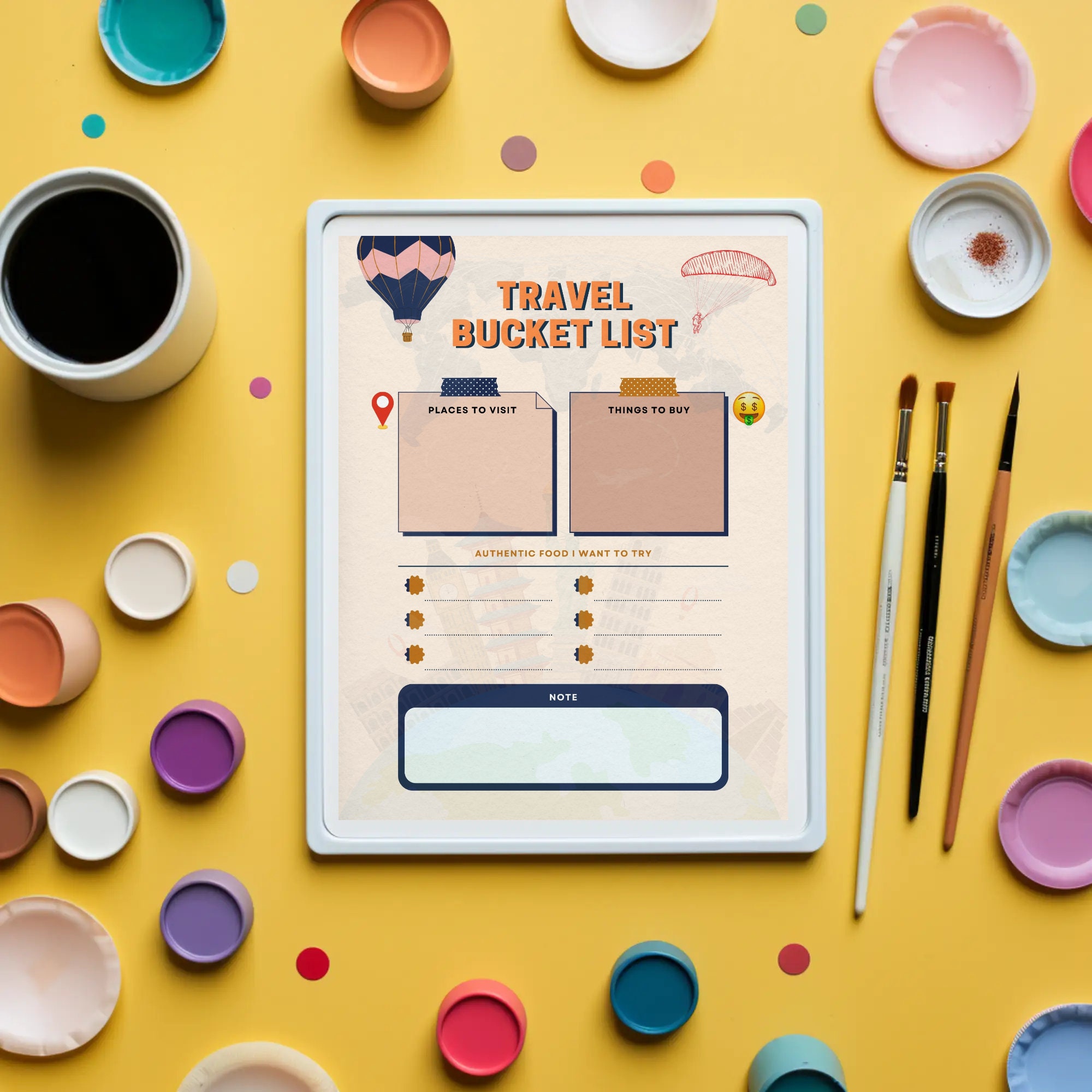 Travel Bucket List Planner Things to Do Goals Bucket List to Do List Plan Life Bucket List ...