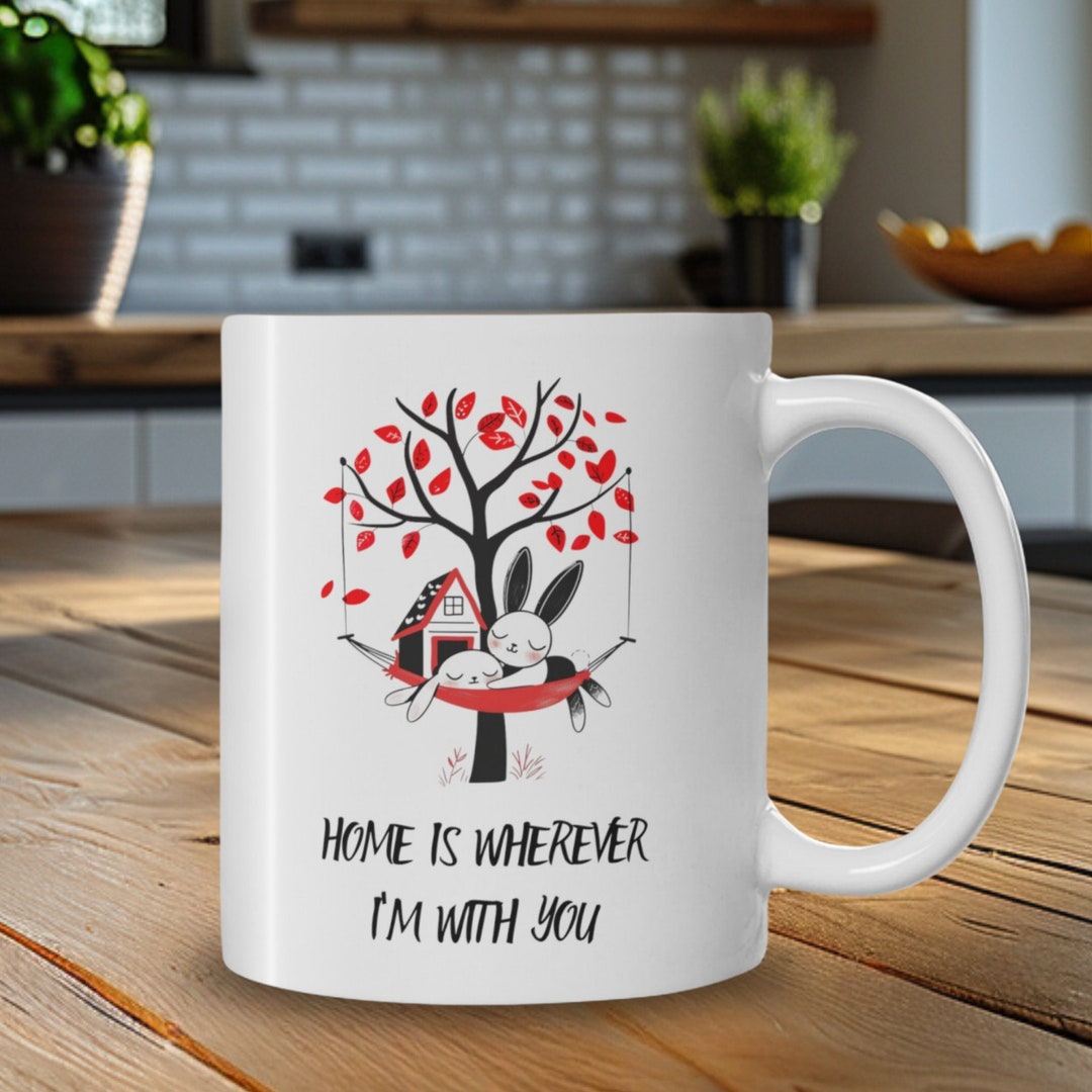 Cute Easter Bunnies Mug, Relationship Gift for Husband, Wife, Boyfriend ...