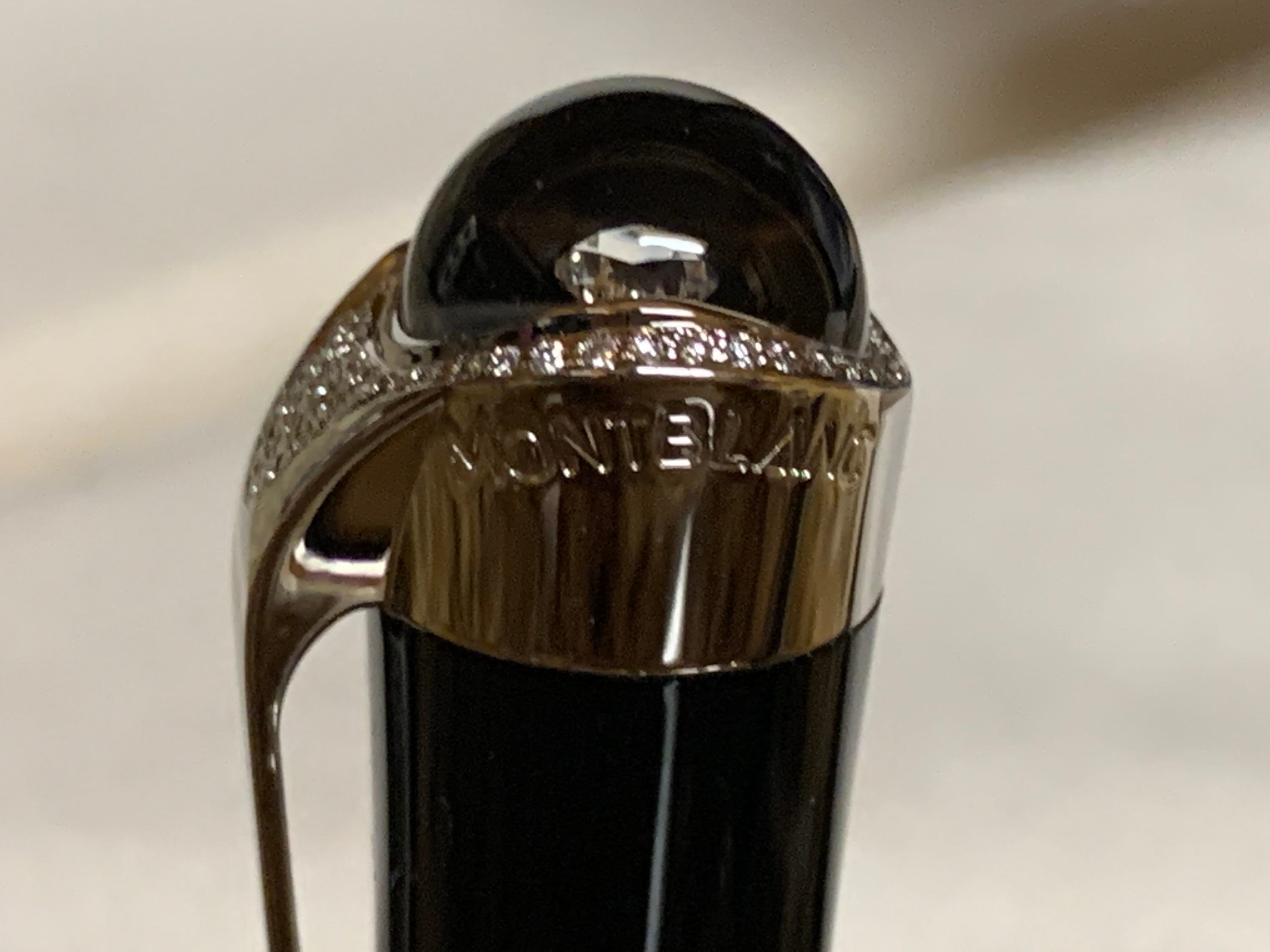 Rare MONTBLANC Etoile Precieuse Diamonds Fountain Pen Nib Size M Brand ...