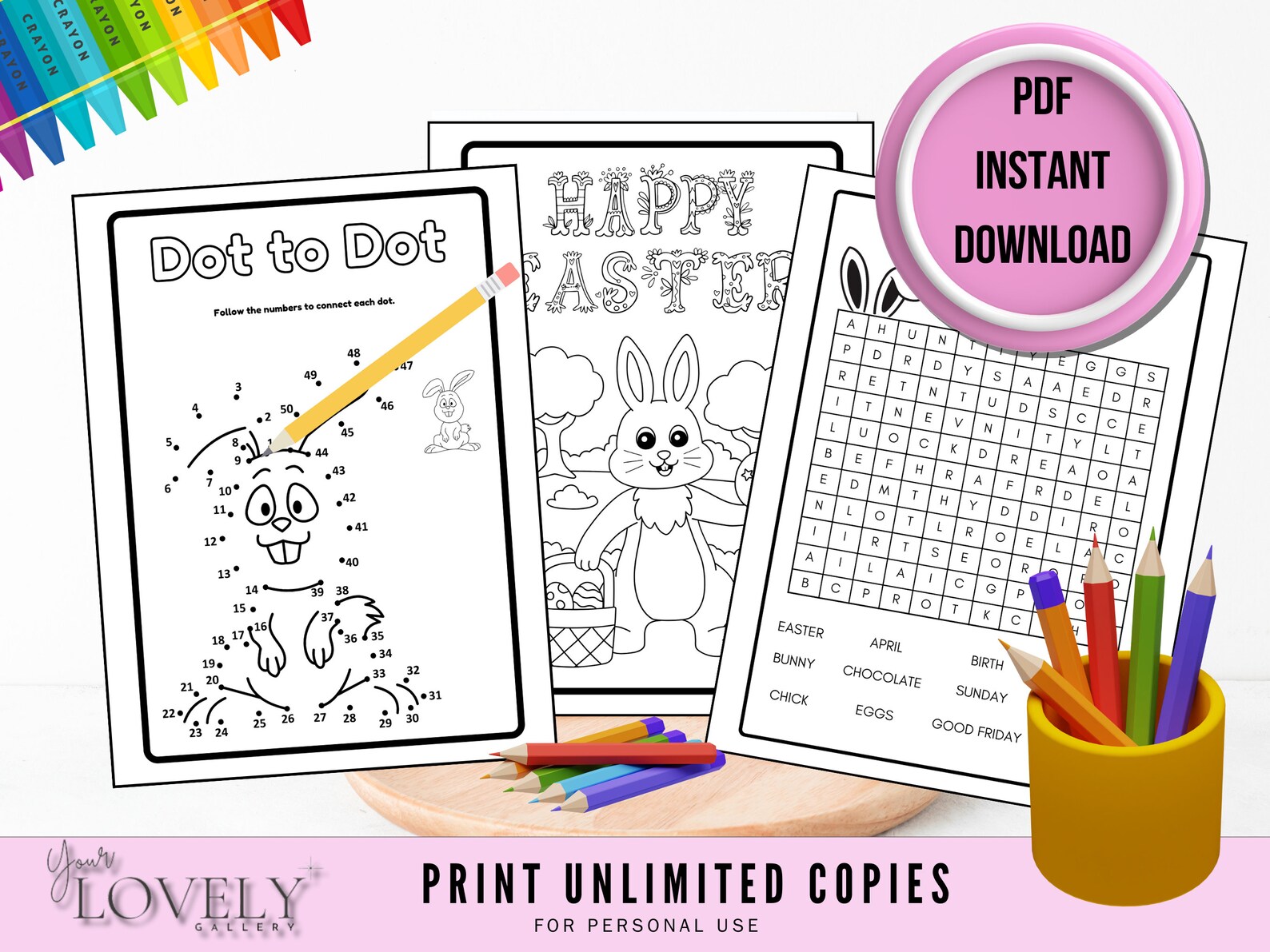 Easter Activity Printable, Easter Games, Easter Word Search, Easter ...