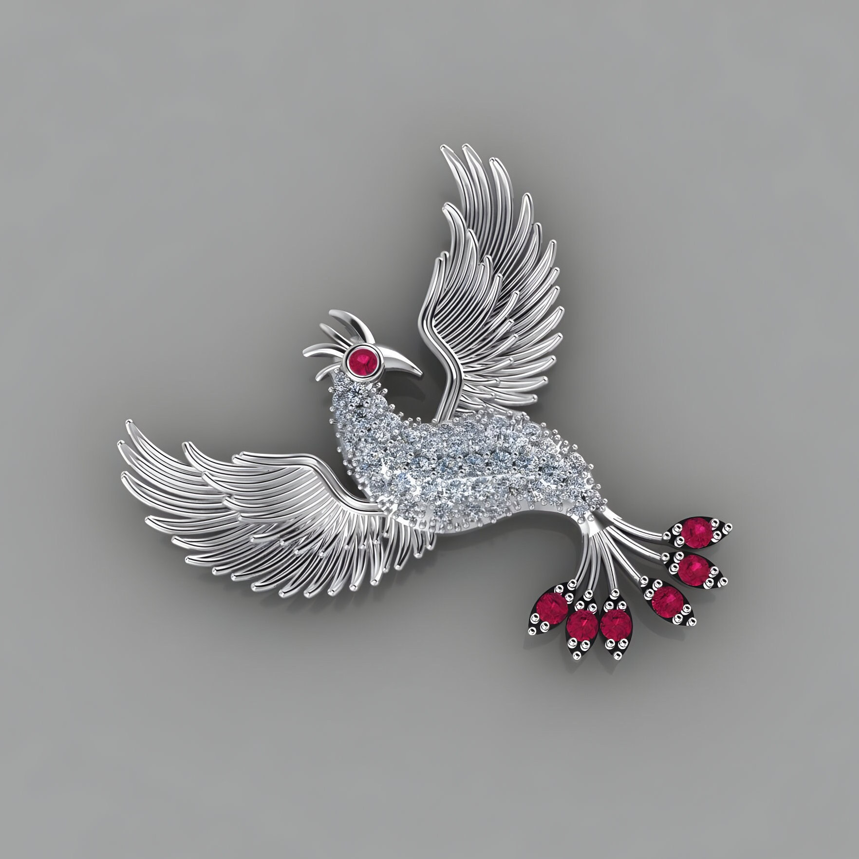 3D STL | Phoenix | Bird Necklace | Phoenix Pendant | Bird Jewellery - Etsy