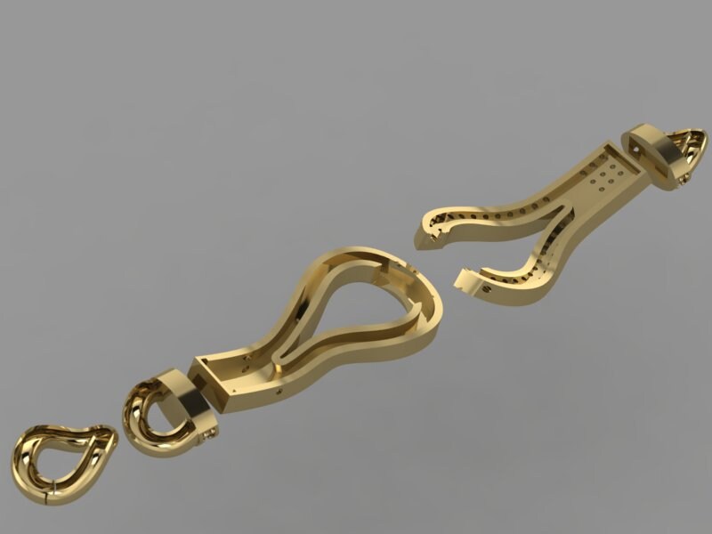3D STL Printing | Bracelet Lock | Connectors Bracelet | Bracelet Chain ...