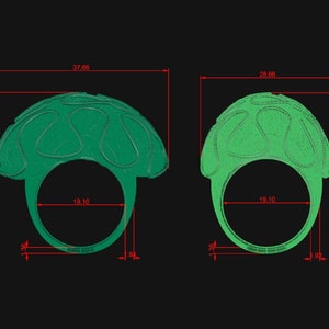 3D STL Printing | Flower Ring | Basket Ring | Filigree Flower Ring ...