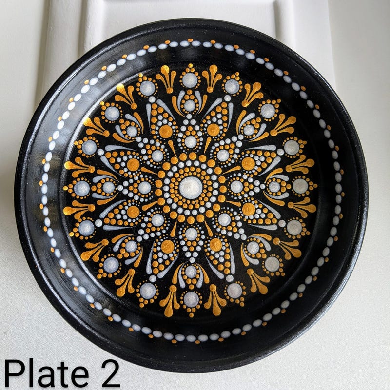 Mandala Plate - Etsy