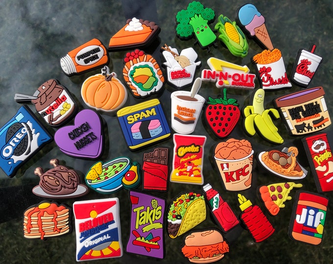 Shoe Compatible Charms for Foodies, Spam Shoe Charm, Sushi Shoe Charm ...