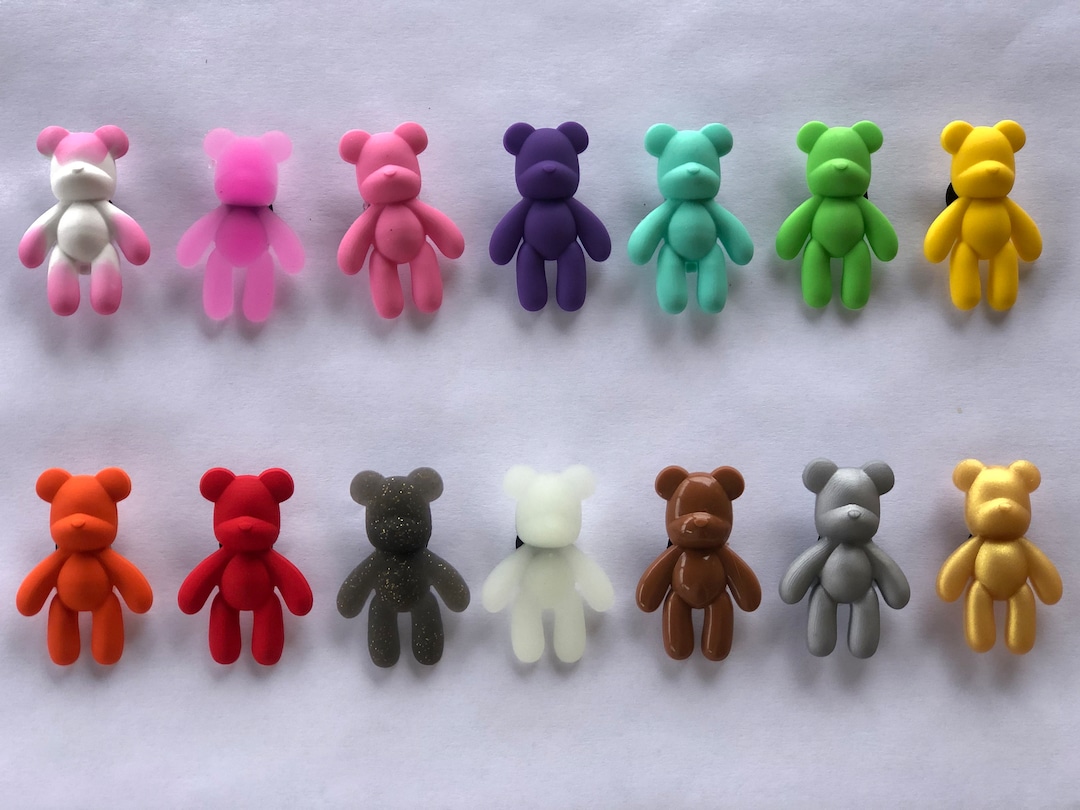 3D Cute Teddy Bear Croc Compatible Charms Jibbitz, Shoe Charms, Shoe ...