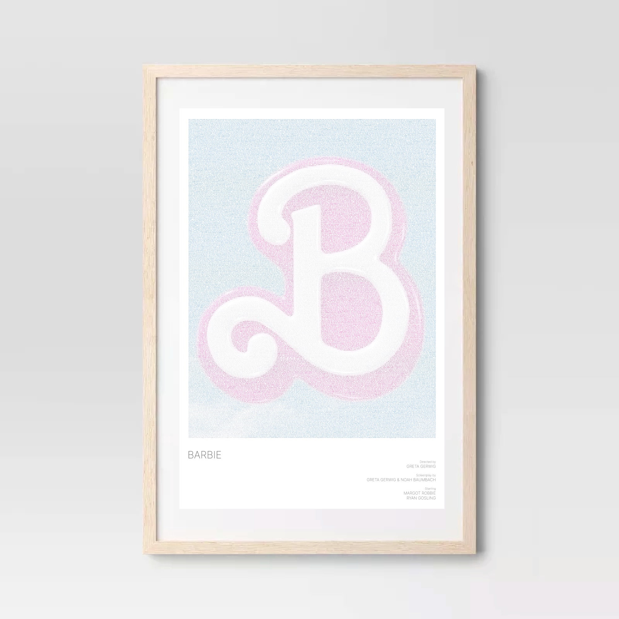 Barbie Movie Script Art - Barbie Logo - Etsy