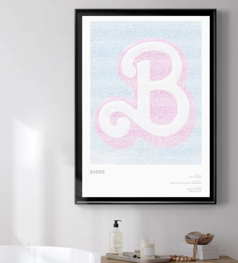 Barbie Movie Script Art Barbie Logo - Etsy