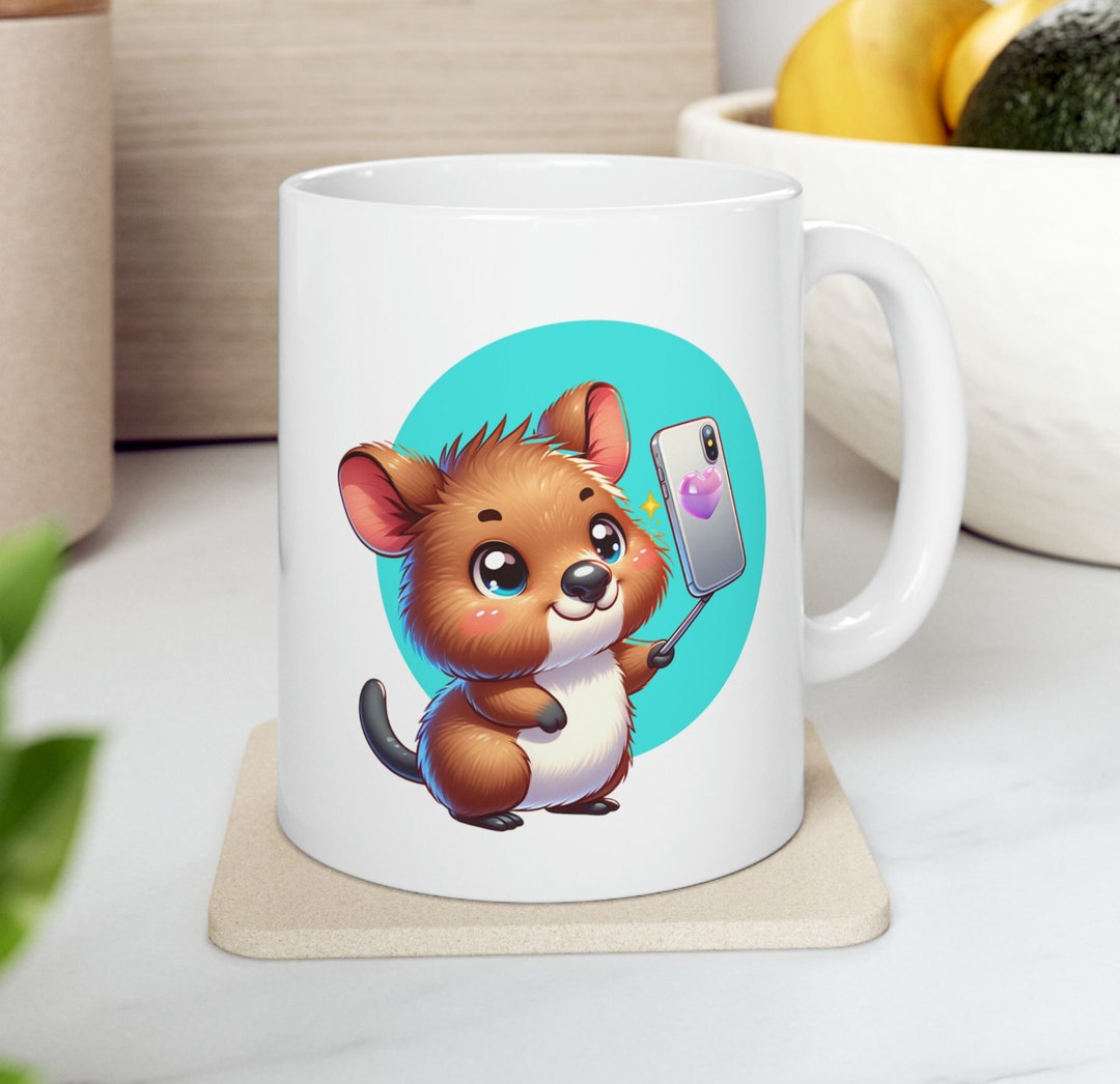 Selfie Taking Quokka Mug Best Gift for Quokka and Animal Lovers Photo ...