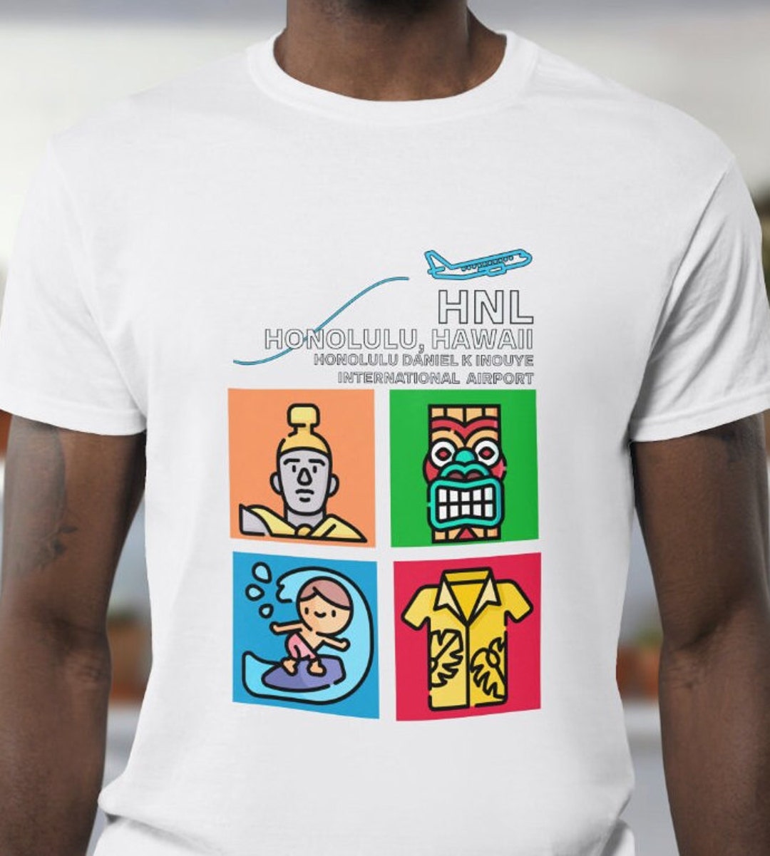 HNL Honolulu Airport, Airplane Traveler Tshirt, Hawaii Travel, Airport ...