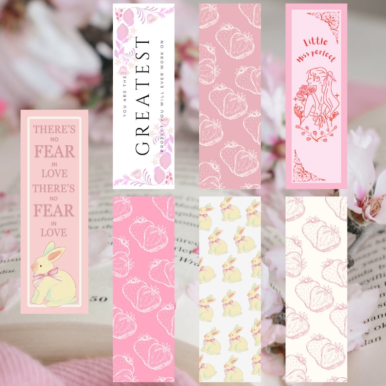 Coquette Bookmark, Cottagecore Book, Book Lovers, Printable Bookmarks ...