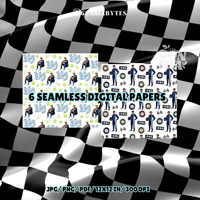 FRANCO COLAPINTO Gift Wrapping Paper, Digital Paper, F1 Driver, Racing ...