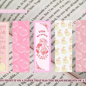 Coquette Bookmark, Cottagecore Book, Book Lovers, Printable Bookmarks ...