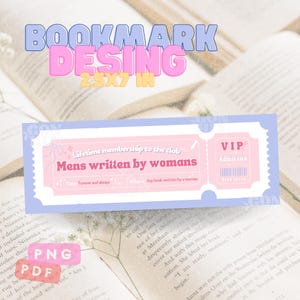 Book Club BOOKMARK Design, Digital Bookmark, Printable, Downloadable ...