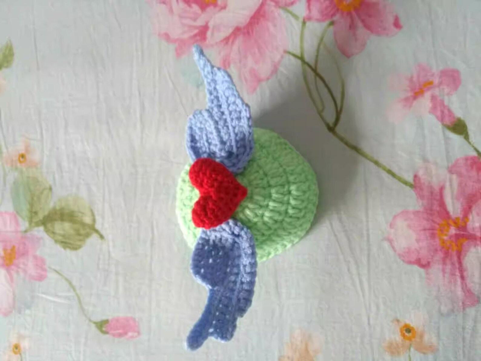 Custom Angel Heart Wing Turtle Costume, Handmade Crochet Pet Outfit ...