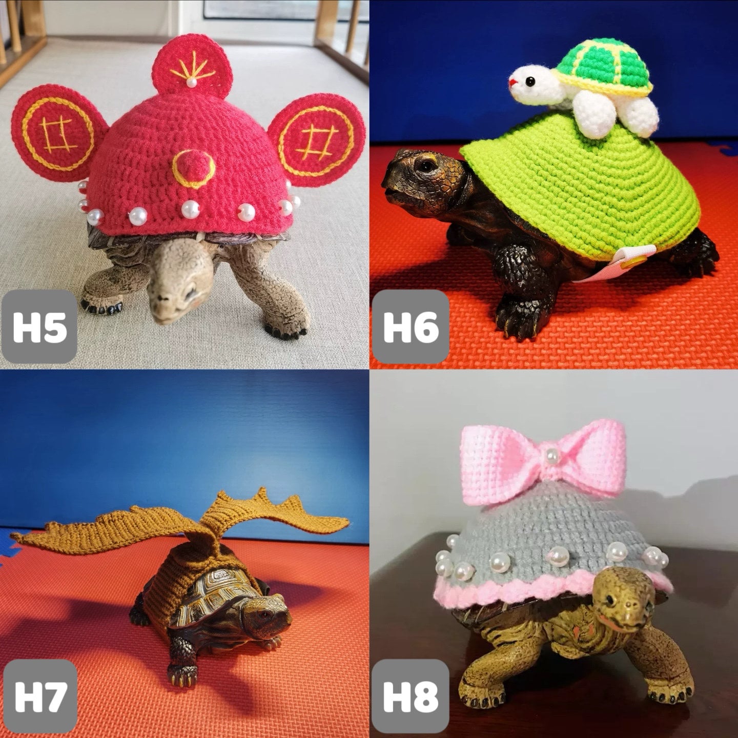 Handcrafted Custom-knit Clothing and Costume Styles for Turtles ...