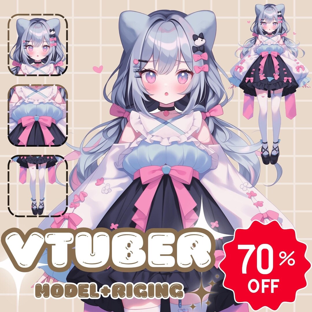 Custom Vtuber Model for Commercial Use Live2d Vtuber Anime Character ...