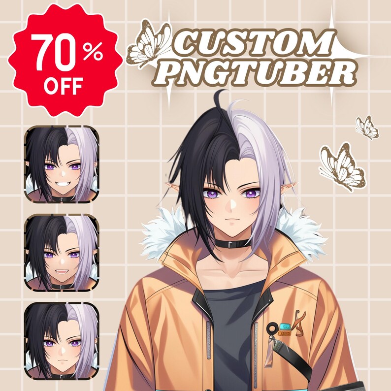 Custom Pngtuber for Streaming Pngtuber Commission Pngtuber Avatar ...