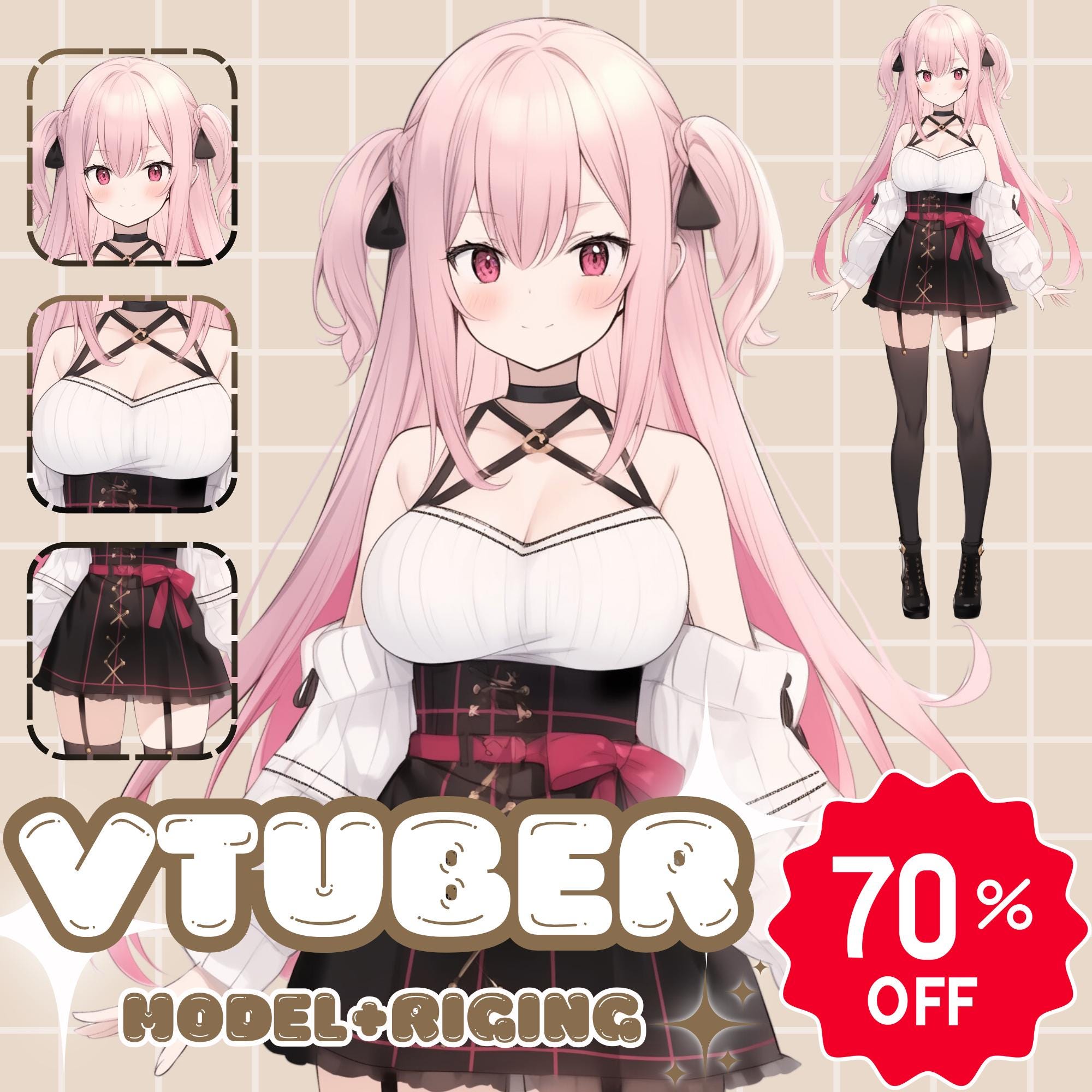 Live2d Vtuber Custom Custom Vtuber Model Vtuber Commission Vtuber Design Vtuber Live2d Model ...