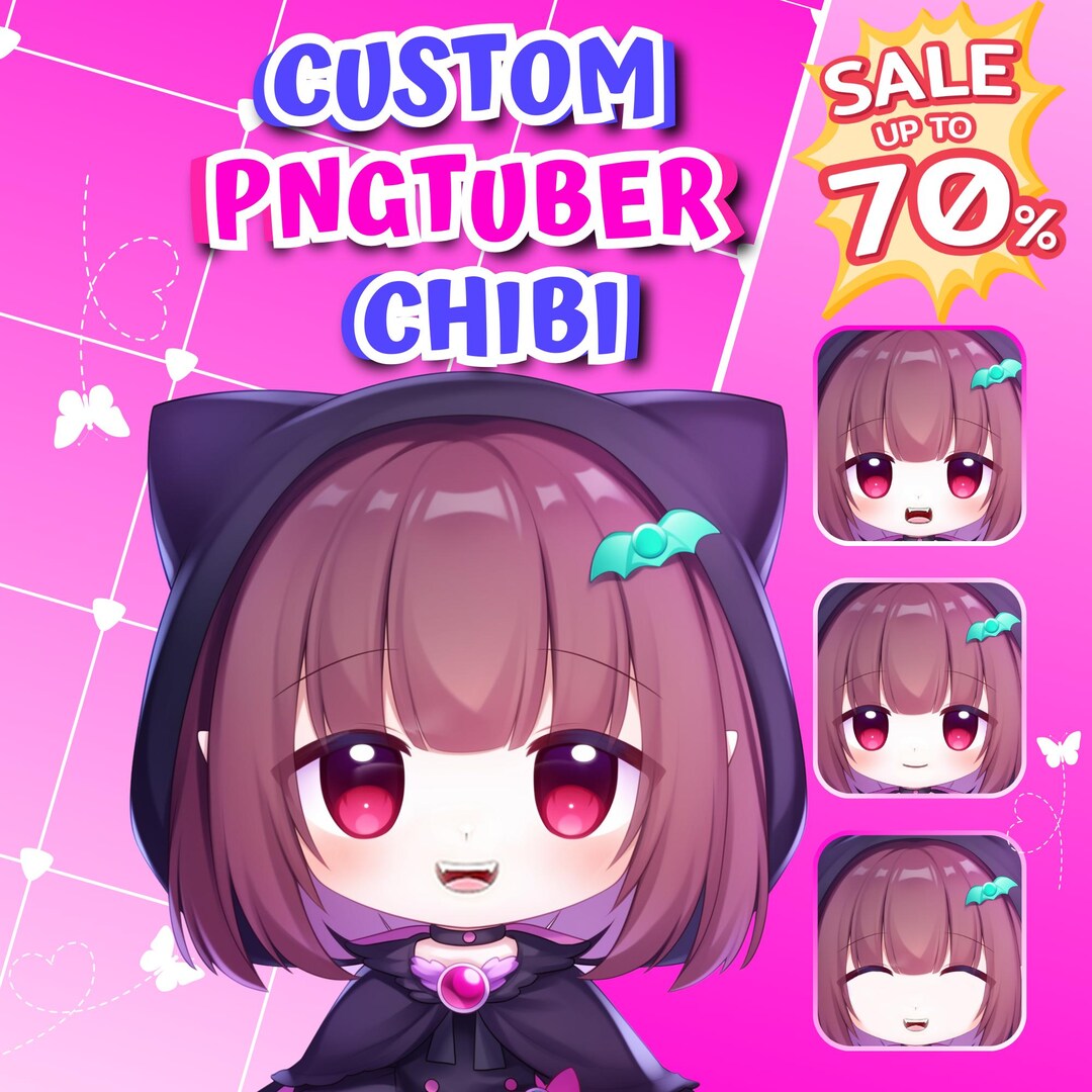 Chibi Pngtuber | Custom Chibi Pngtuber, Pngtuber, Pngtuber Commission ...