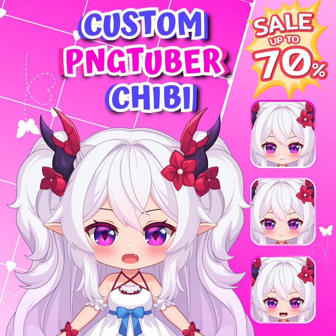 Chibi Pngtuber, Custom Chibi Pngtuber, Pngtuber, Pngtuber Commission ...
