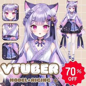 CUSTOM VTUBER LIVE2D Model, Vtube Model, Vtuber Commision, Vtuber Asset ...