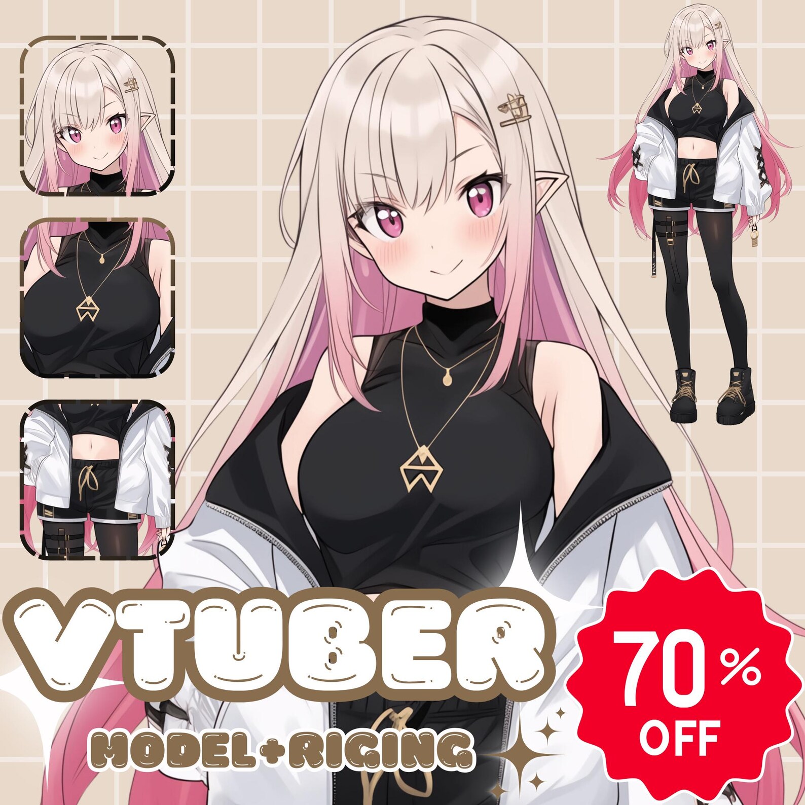 Live2d Vtuber Custom Custom Vtuber Model Vtuber Commission Vtuber Design Vtuber Live2d Model ...