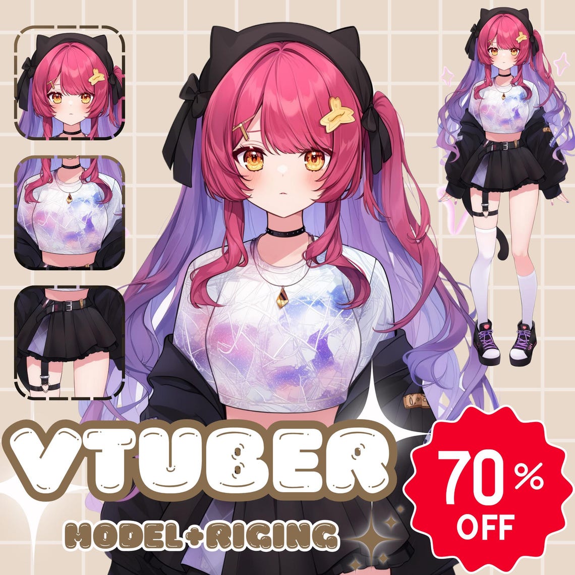 Live2d Vtuber Custom Custom Vtuber Model Vtuber Commission Vtuber ...