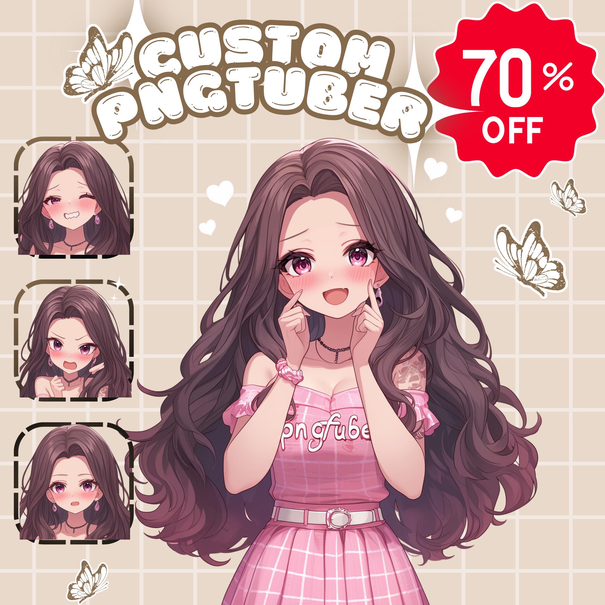 CUSTOM PNGTUBER, Pngtuber, Veadotube Pngtuber, Pngtuber Plush, Cute ...