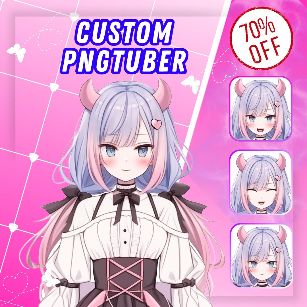 Custom Pngtuber, Pngtuber Character,pngtuber for Stream Twitch Youtube ...