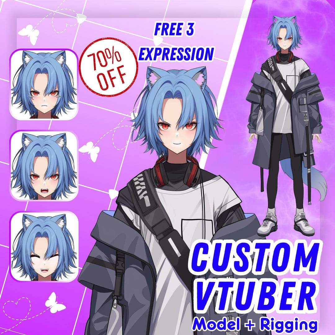 Live2d Vtuber Custom Custom Vtuber Model Vtuber Commission Vtuber ...