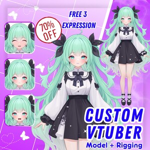 CUSTOM LIVE2D VTUBER MODEL Custom Vtuber Model, Live2d Model, Vtuber Design, Vtuber Character ...