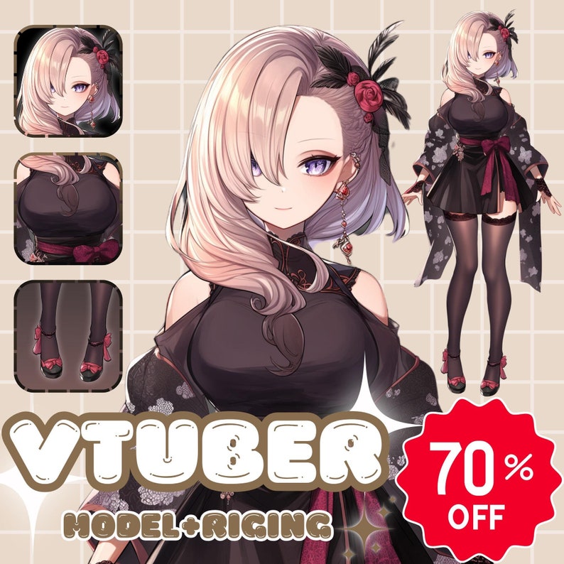 CUSTOM VTUBER LIVE2D Model, Vtube Model, Vtuber Commision, Vtuber Asset ...