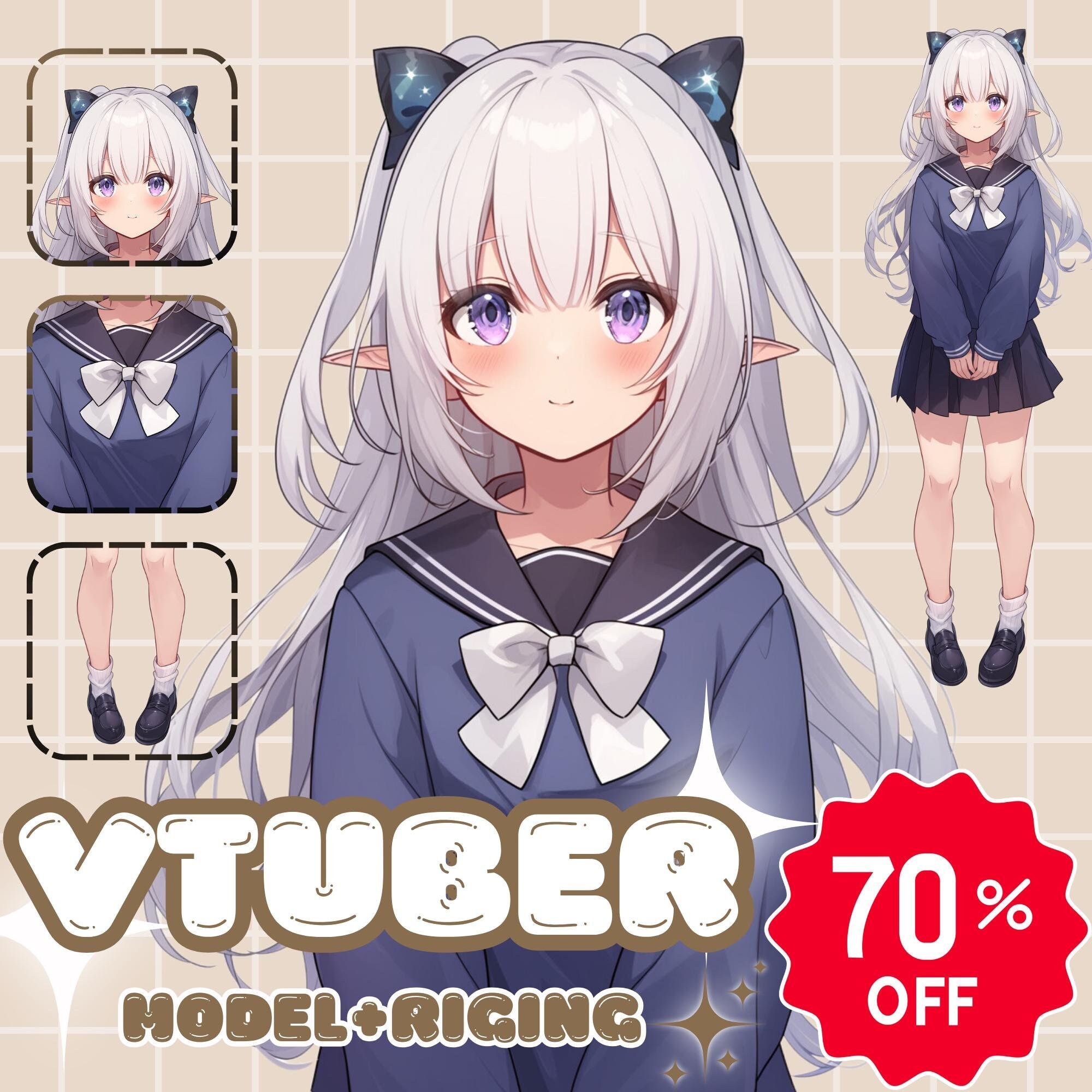 Custom Vtuber Model Commission, Vtuber Live2d Model, Vtuber Character ...