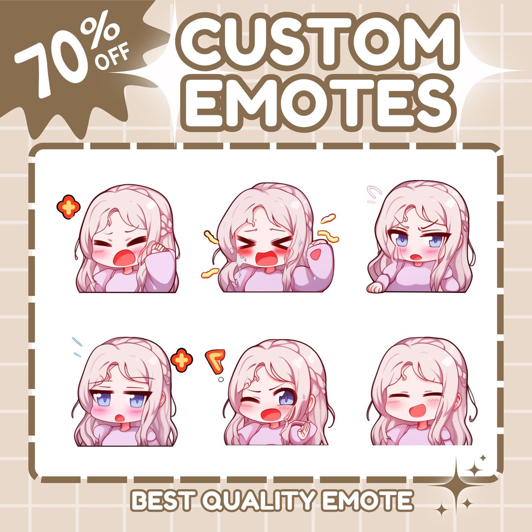 Custom Twitch Emotes, Animated Emotes, Vtuber Emotes,sub Emote, Anime ...
