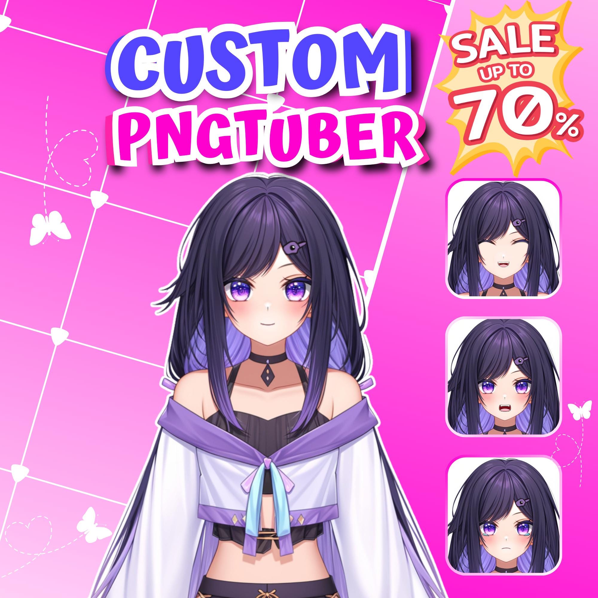 Custom Pngtuber, Pngtuber Character, Pngtuber Design, Pngtuber, Live2d ...