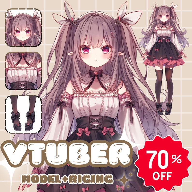 Custom Vtuber Model Commission, Vtuber Character, Vtuber Assets, Vtuber ...