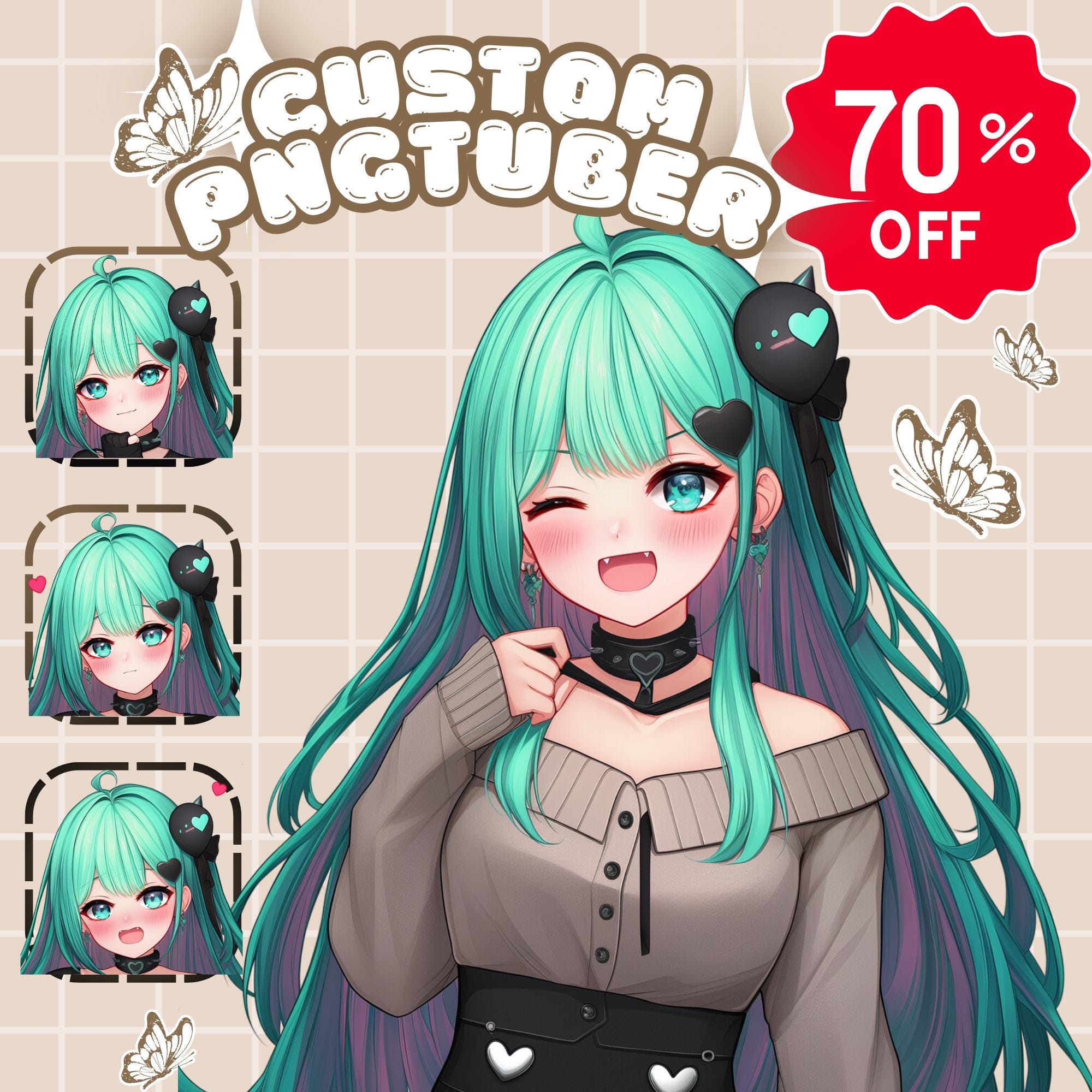 CUSTOM PNGTUBER, Pngtuber, Veadotube Pngtuber, Pngtuber Plush, Cute ...