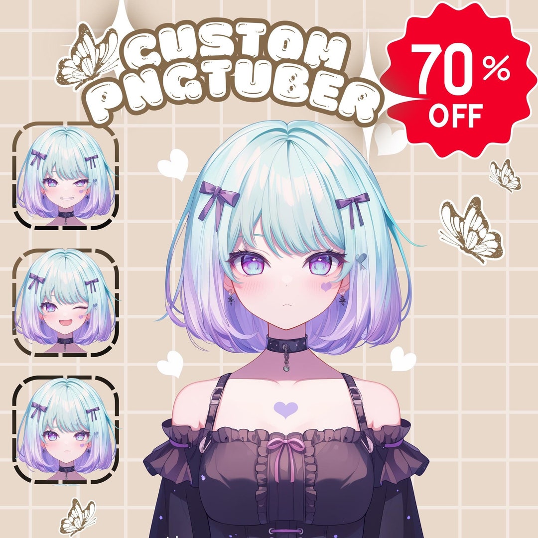 Custom Pngtuber Pngtuber Character Pngtuber Live2d Commission Live2d ...