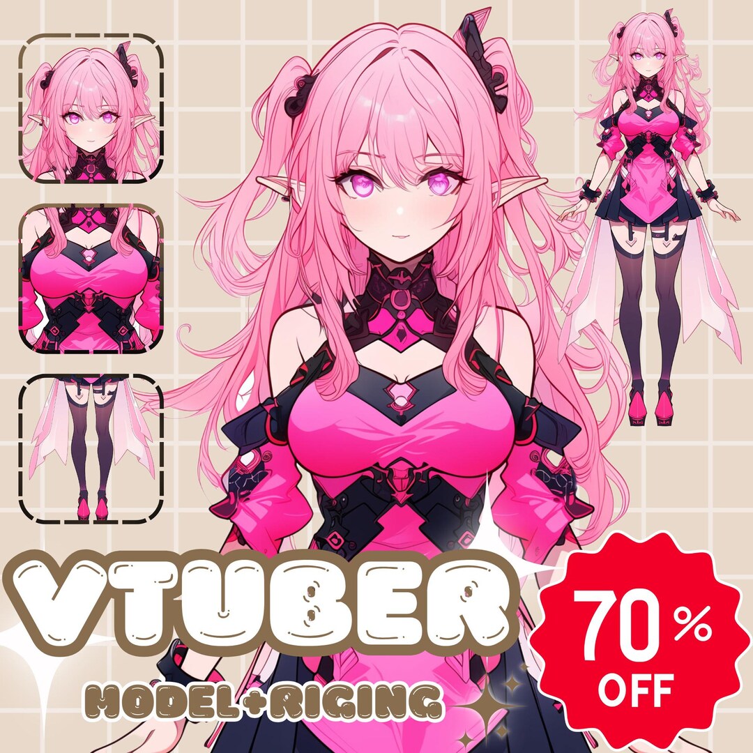 Custom LIVE2D Vtuber Vtuber Commission Custom Vtuber Design Rigging Vtuber Design Custom Vtuber ...