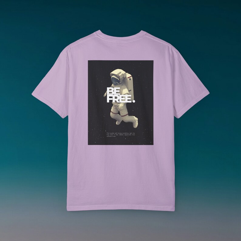 Be Free Astronaut Graphic T-shirt, Space Tee, Astronaut Shirt, Galaxy Gift, Cosmic Tee - Etsy